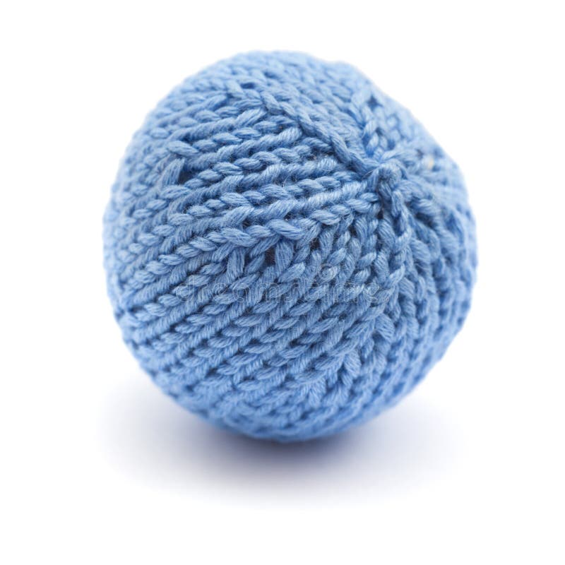 Knitted round ball stock image. Image of white, round - 75872867