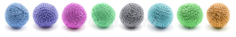 Knitted Round Juggling Ball Stock Image - Image of ball, multicolored ...