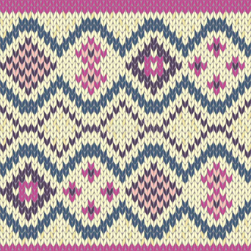 Knitted Seamless Pattern Mainly in Light Grey Stock Vector ...