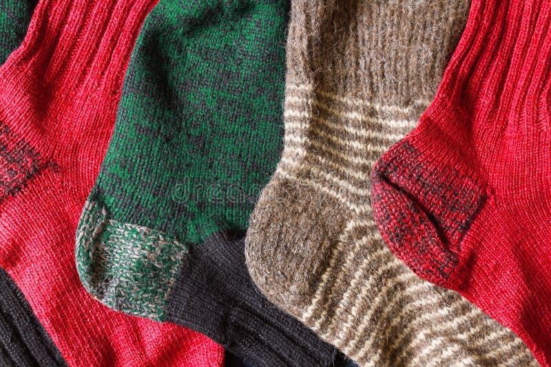 Knitted socks stock photo. Image of clothing, thread - 66118674