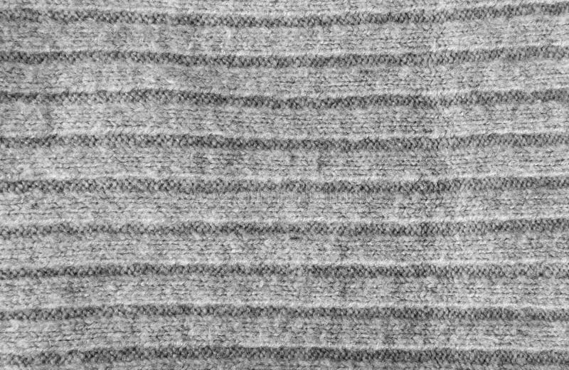 Knitted Striped Fabric Texture Background, Gray Textile Pattern Stock ...
