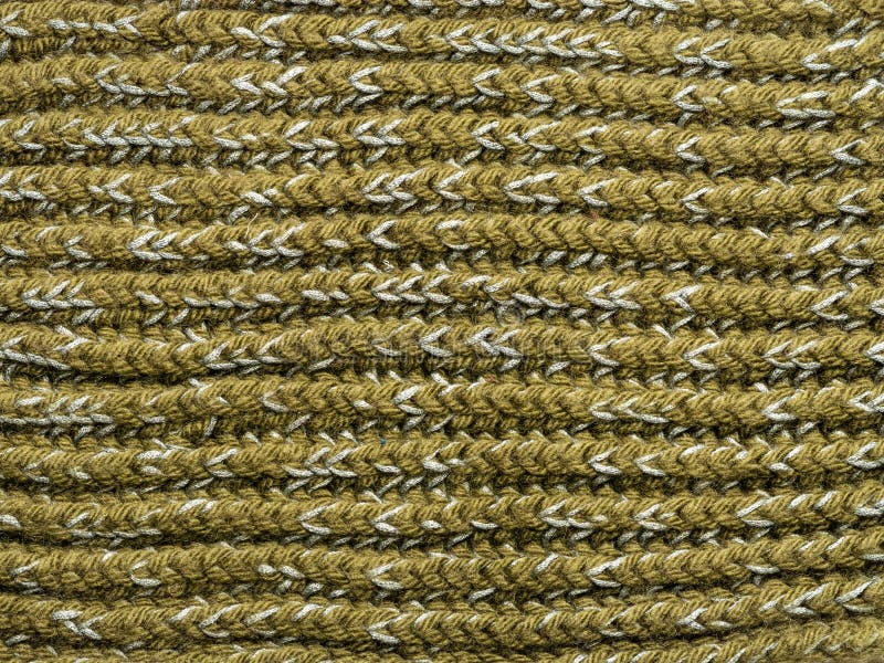 Knitted Structure of Green Threads. Horizontal Lines Stock Image ...