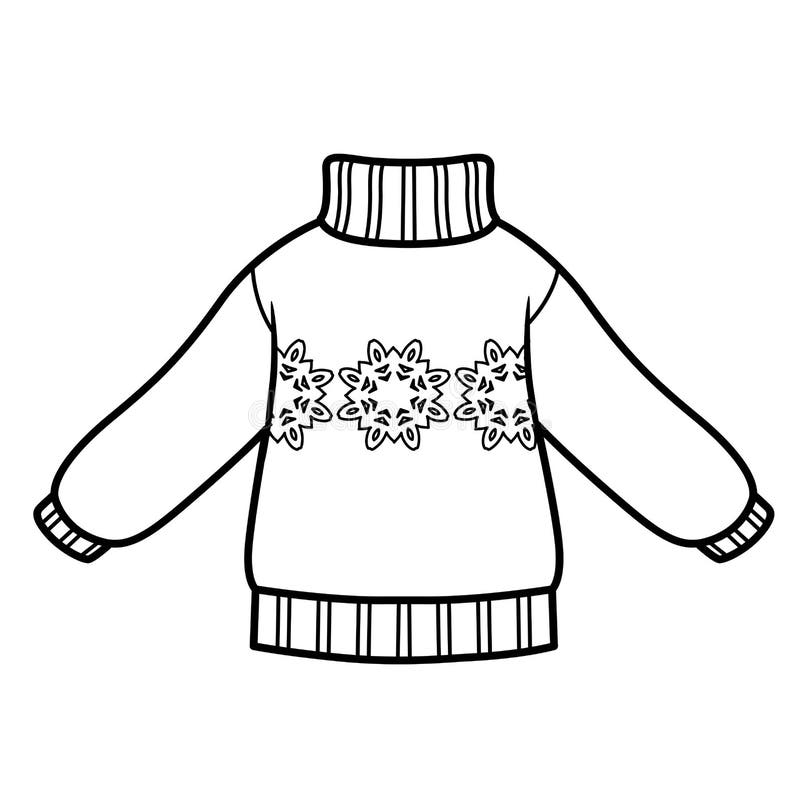 Jumper Coloring Page Stock Illustrations – 189 Jumper Coloring Page ...