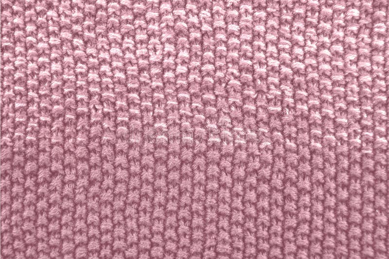 Knitted Texture in Pink Color. Close Up. Stock Photo - Image of concept ...