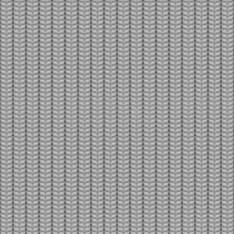 Seamless Knitted Background. Woolen Grey Cloth. Knitted Texture Stock ...
