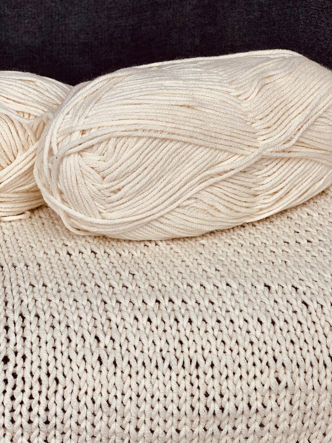 Knitted and Threads Beige Texture Background for Inscriptions Stock ...