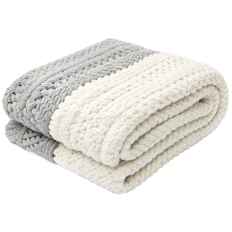 Knitted Throw Blanket stock illustration. Illustration of cable - 352050769