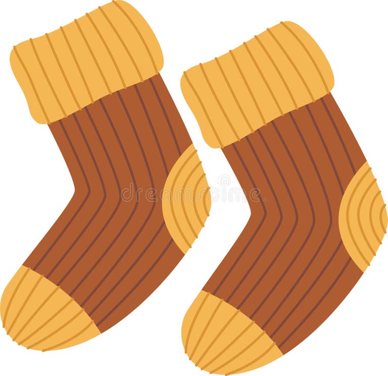 Knitted Warm Socks stock vector. Illustration of wear - 286751137