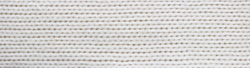 Knitted White Fabric Texture, Stockinette Stitch Stock Image - Image of ...