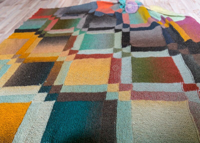 Knitted Wool Scarf, Traditional Handicraft Type, Knitted Background and ...