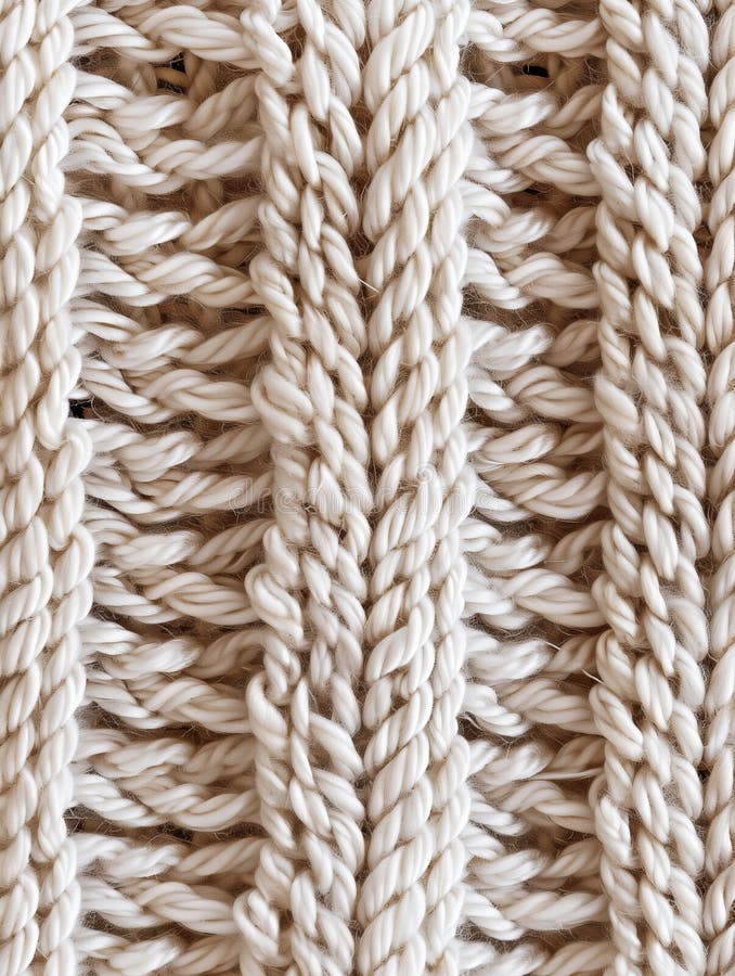 Knitted Wool Texture, Cable Stitch Pattern, Handmade Cloth Stock Image ...