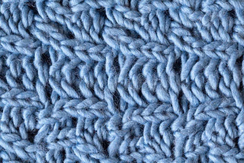 Knitted Woolen Textured Surface, Macro. Soft Grey Blue Merino Wool ...