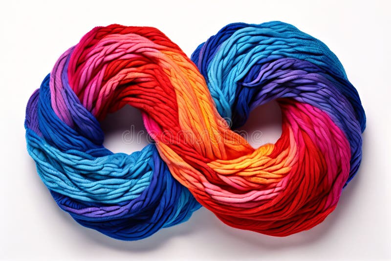 Knitted Yarn Loops of Yarn Interlocked To Form a Fabric Stock ...