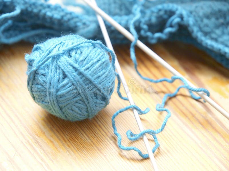 Knitting stock photo. Image of wooden, wool, crafts, knitting - 15868048