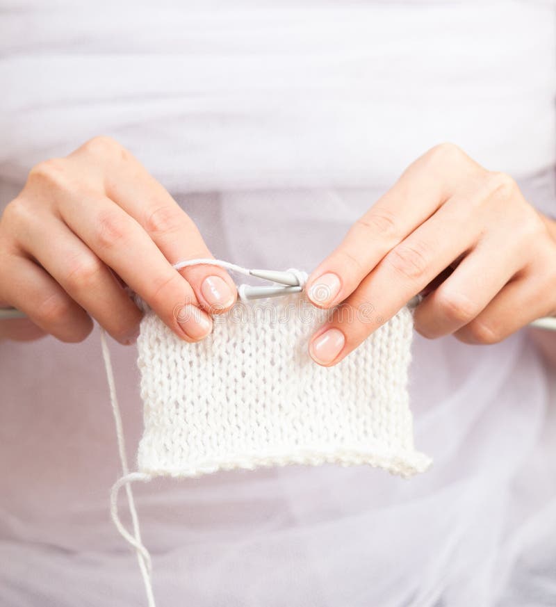 Knitting hands stock photo. Image of isolated, motion - 3695488