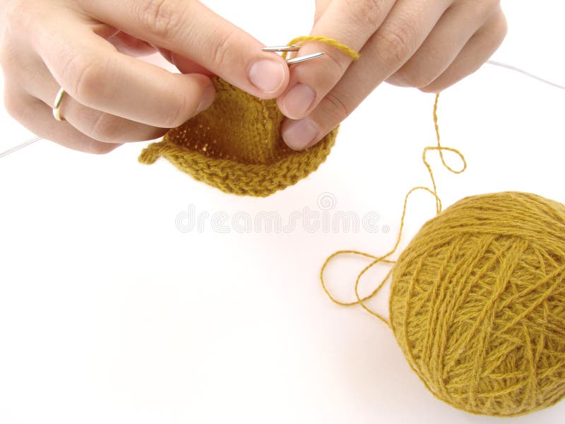 Knitting stock image. Image of clothing, plain, hands - 2729369