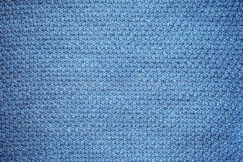 Knitting Background Blue Color,texture from Natural Yarn. Stock Image ...