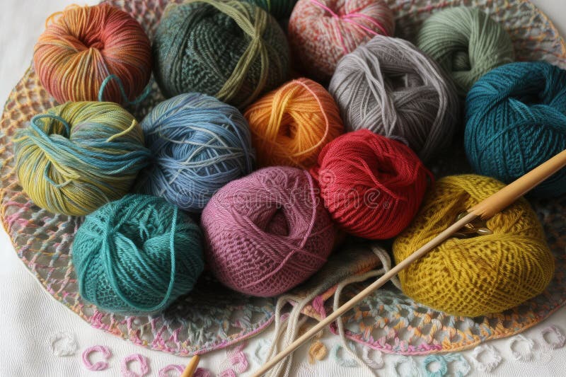 Knitting Circle, Sharing Projects and Inspiration Stock Illustration ...