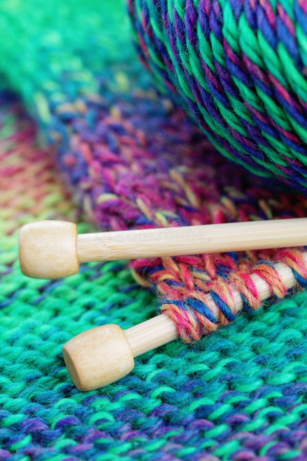 Knitting stock photo. Image of wool, ball, close, haberdashery - 45332786