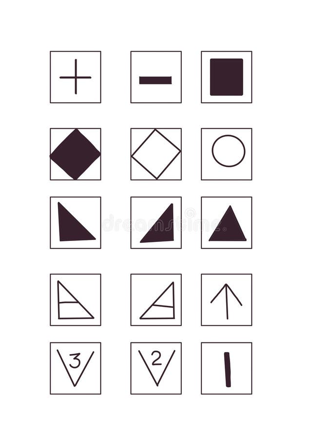 Knitting and Crochet Needlework Icons Designations Loops Columns Half ...