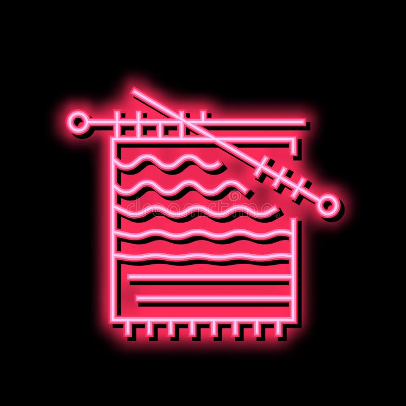 Knitting Hobby Neon Glow Icon Illustration Stock Vector - Illustration ...