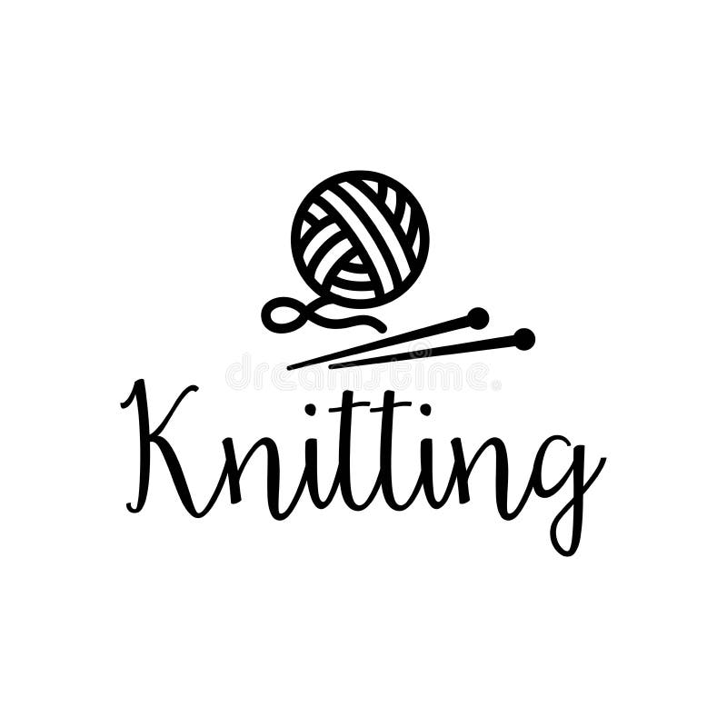 Knitting icon set vector stock illustration. Illustration of hand ...