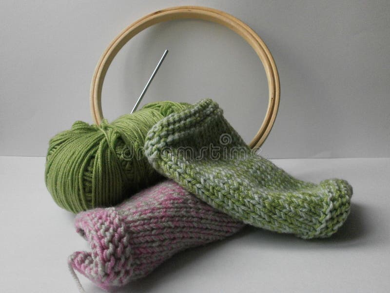 Knitting stock photo. Image of pink, knitting, weaving - 49161566