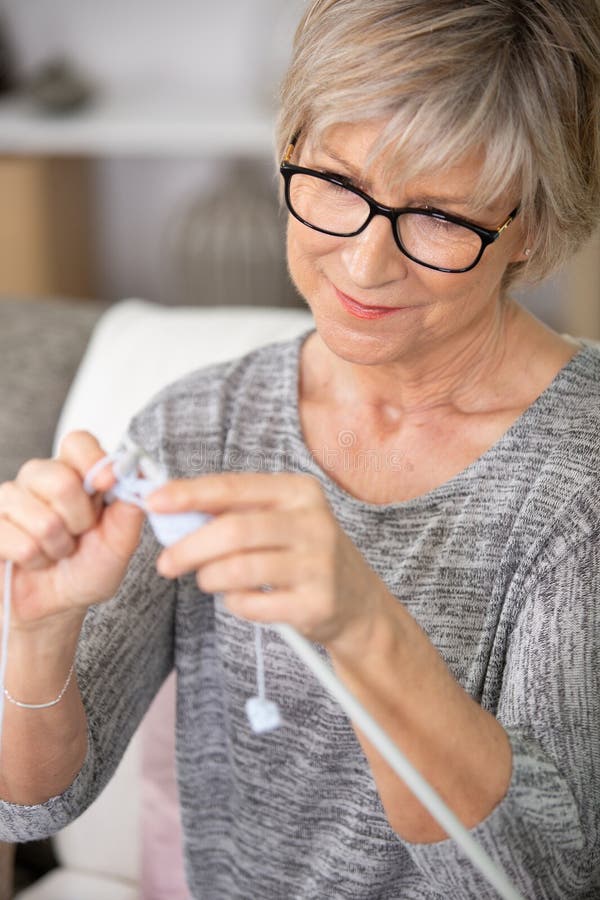 Knitting Knit Needle Yarn Needlework Craft Scarf Concept Stock Photo ...