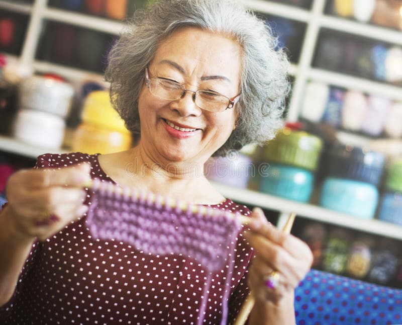 Knitting Knit Needle Yarn Needlework Craft Scarf Concept Stock Image ...