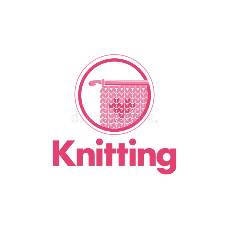Knitting logo template stock vector. Illustration of sticker - 347325289