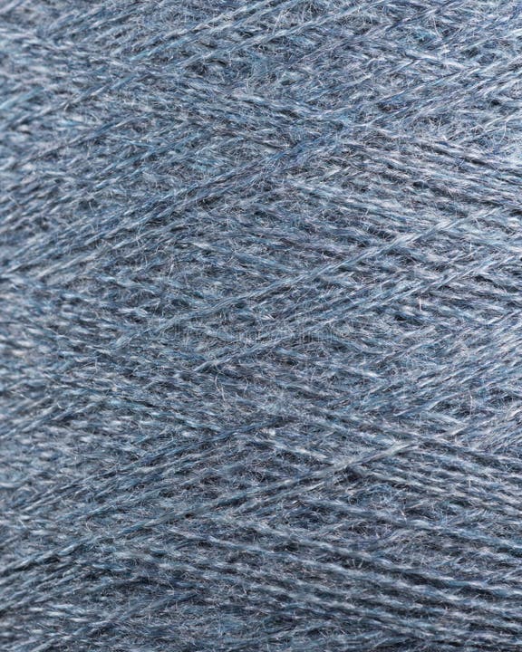 Blue Wool Thread Spool Macro Close Up Stock Image - Image of materials ...