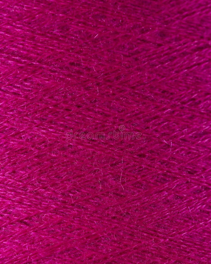 Magenta Wool Thread Spool Macro Close Up Stock Photo - Image of frame ...
