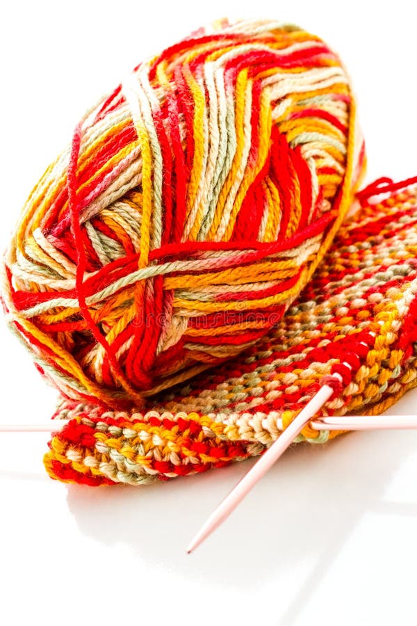 Knitting stock image. Image of handmade, craft, multicolor - 34489595