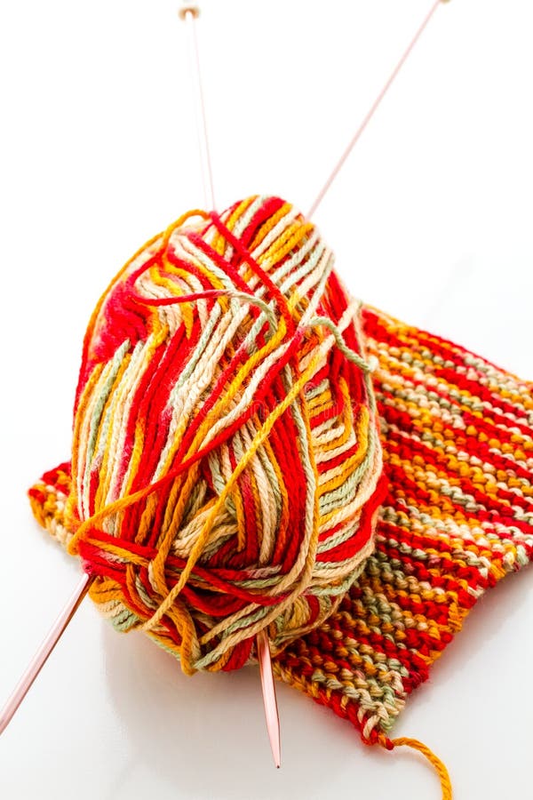 Knitting stock image. Image of handmade, knitting, stitch - 34489685