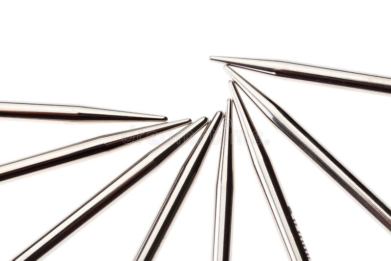 Knitting needles set stock photo. Image of knit, shiny - 70898026