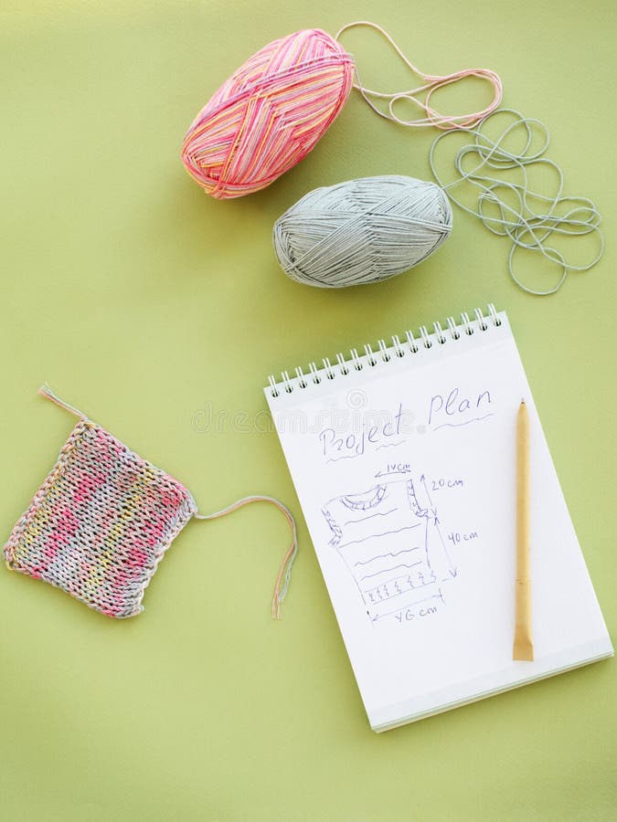 Knitting project stock image. Image of knitting, hand, yarn - 212339