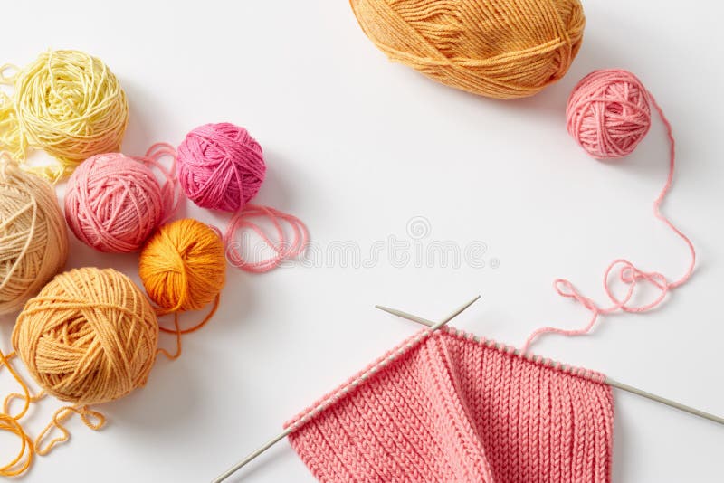 Knitting project stock image. Image of knitting, hand, yarn - 212339