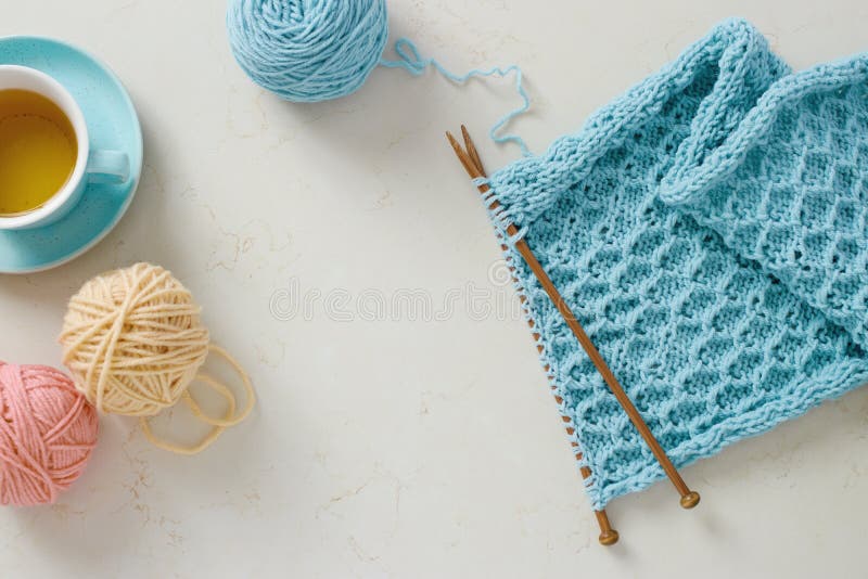 Knitting project stock image. Image of knitting, hand, yarn - 212339