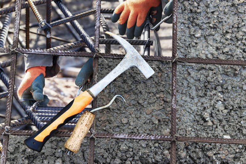 Knitting Reinforcement for the Foundation during Monolithic Work at the ...