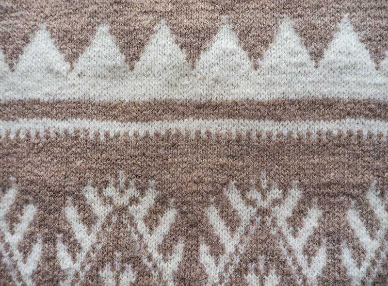 Knitting. Structure and Pattern of Fabric. Stock Image - Image of ...