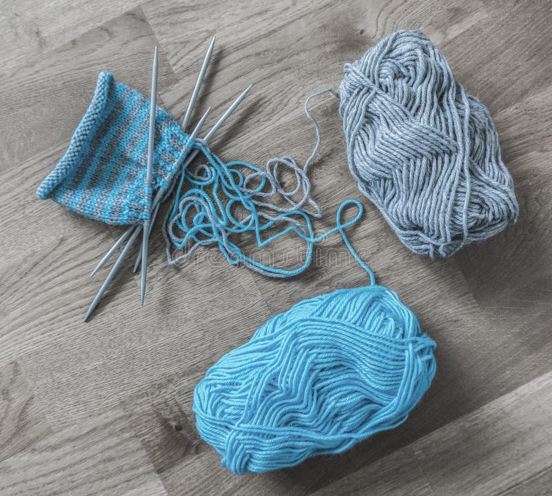 Knitting supplies stock photo. Image of knitting, yarn - 69532202