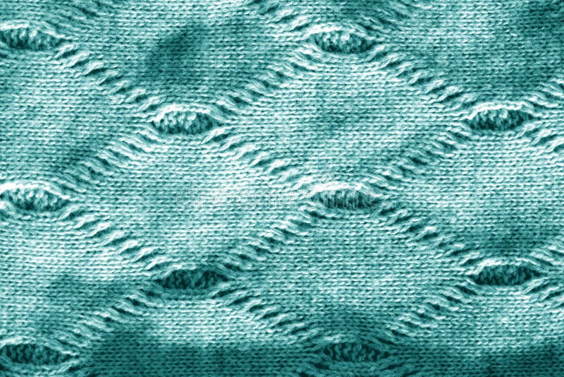 Knitting Texture in Cyan Tone. Stock Image - Image of abstract, cloth ...