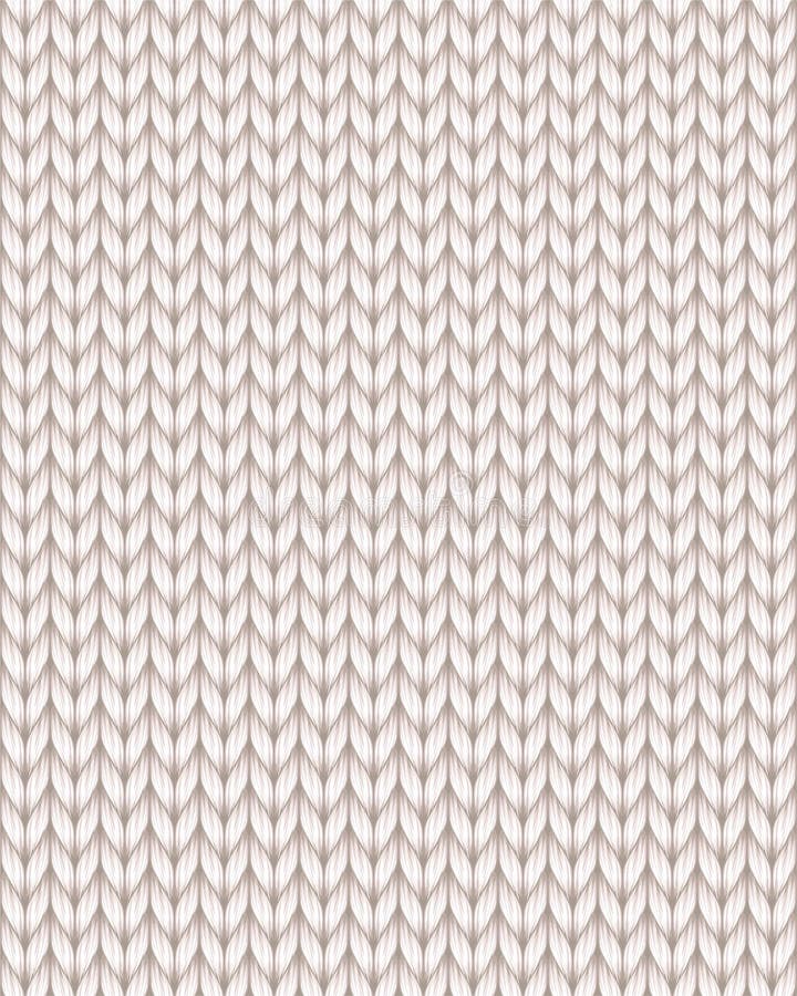 Knitting Texture Vector Seamless Pattern in Ivory White Color Eps10 ...