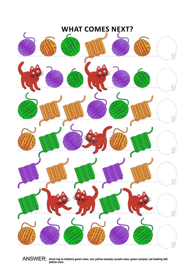 Knitting Themed Educational Logic Game - Sequential Pattern Recognition ...
