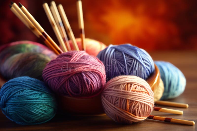 Knitting Threads. Factory of Knitting Threads Stock Illustration ...