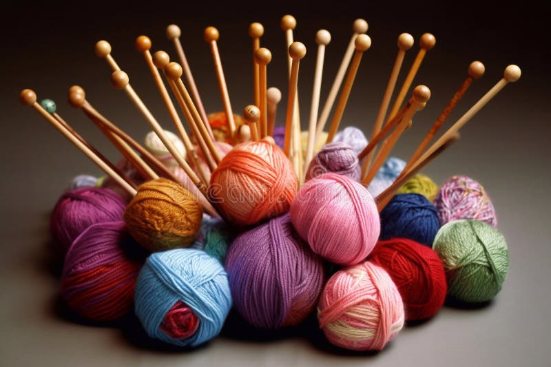 Knitting Threads. Factory of Knitting Threads Stock Illustration ...