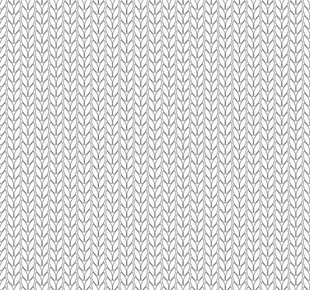 Knitting Vector Pattern. Vector Texture Seamless Pattern. White Knit Texture Seamless Pattern ...