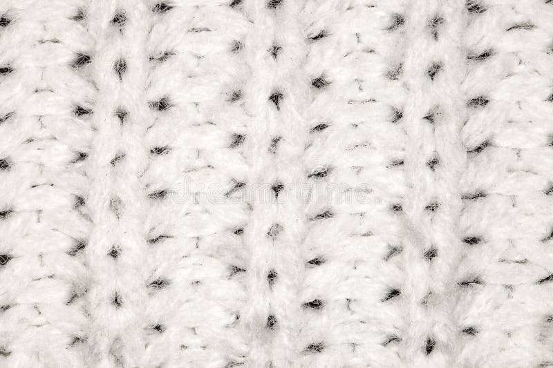 Knitting with White Yarn Threads Close-up, Background Wallpaper ...