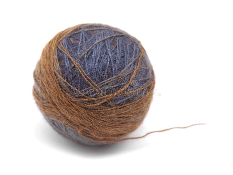 Knitting wool ball stock image. Image of long, blue, sock - 77550285