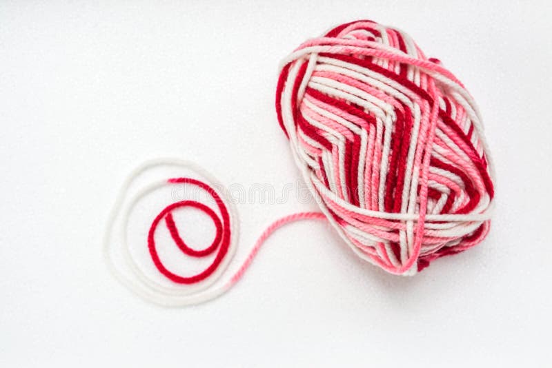 Knitting wool roll in pink stock photo. Image of homemade - 83029046